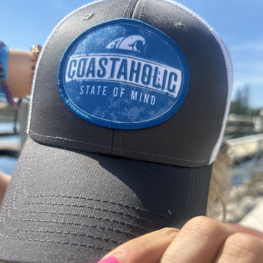 Coastaholic Hat - Deep Ocean Patch | Decked Out Factory