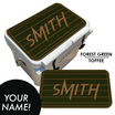 Custom: Cooler Pad Top - Teak Pattern with Name | Decked Out Factory