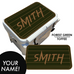Custom: Cooler Pad Top - Teak Pattern with Name | Decked Out Factory