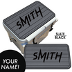 Custom: Cooler Pad Top - Teak Pattern with Name | Decked Out Factory
